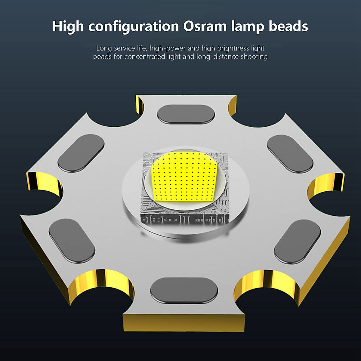 Lovskoo 4 Led Flashlight Outdoor Strong Lights High Brightness Flash Light with 8 Lighting Models, Waterproof, Portable Rechargeable Light Camping Essentials Accessories Camping Supplies Cool Stuff