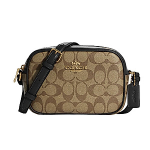 COACH Women's Mini Jamie Camera Bag (Khaki - Black)