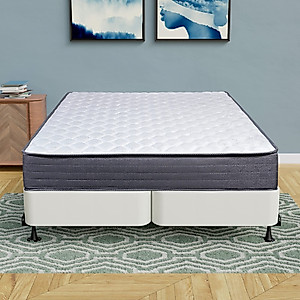 Continental Sleep Elegant Collection Innerspring Mattress with Box Spring with Frame Foundation, Twin