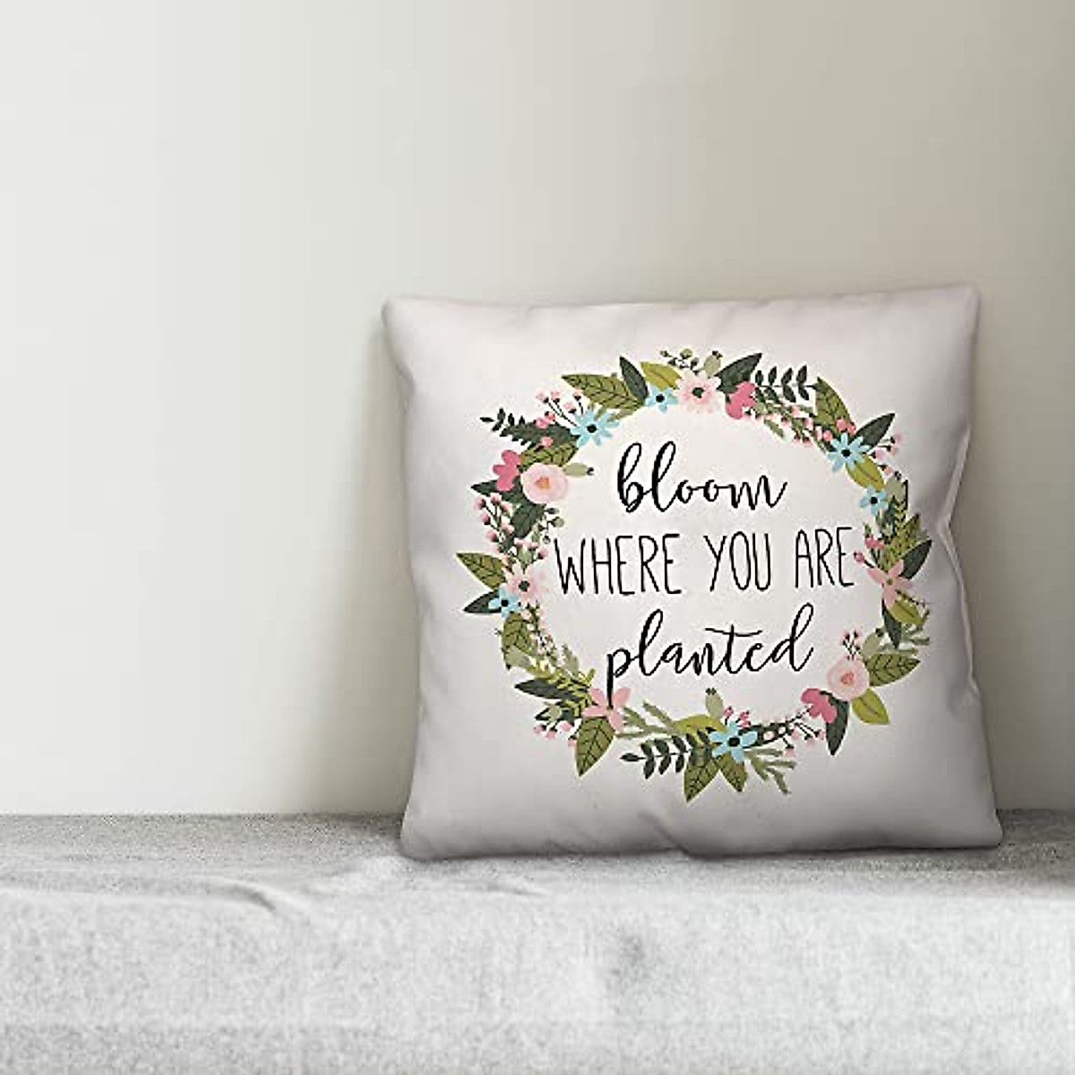Creative Products Bloom Where You are Planted 18x18 Spun Poly Pillow