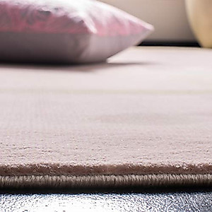 SAFAVIEH Orwell Collection 9' x 12' Pink / Purple ORW301U Mid-Century Modern Abstract Non-Shedding Living Room Bedroom Dining Home Office Area Rug