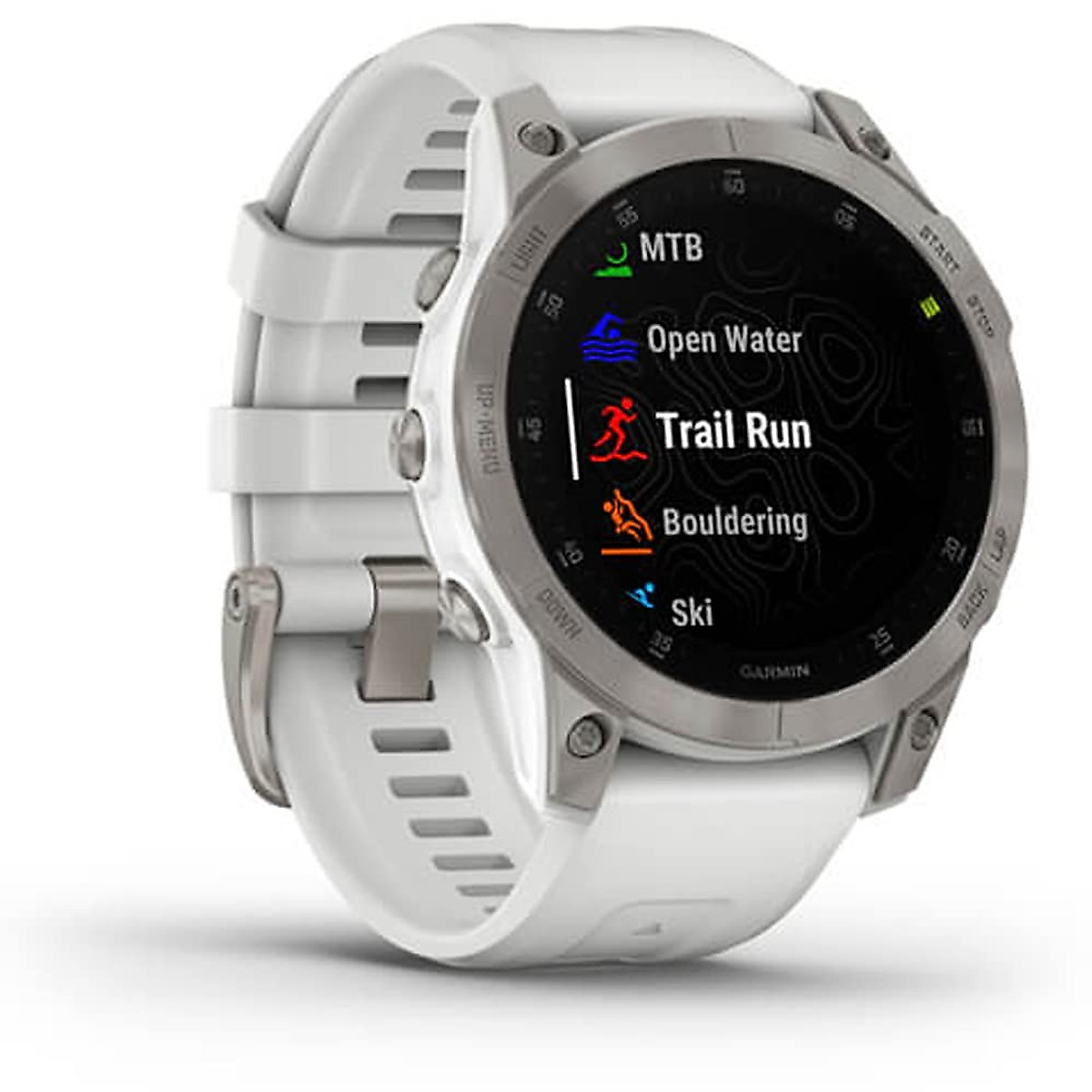 Garmin epix Gen 2, Premium Active Smartwatch, Touchscreen AMOLED Display (Slate Steel, 010-02582-00) Bundle with Varia RVR315 Cycling Rearview Radar with Visual and Audio Alerts
