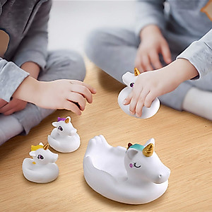 Bath Toys, Water Spray Toys Cute Rubber for Baby Kids Toddlers,for Shower Time or Pool Party, Floating Bath Squirt Toys Ideal Gifts, 4pcs Set