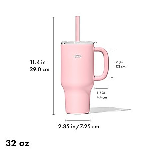 OXO Strive XL Tumbler with Handle – 32 oz. – Rose Quartz