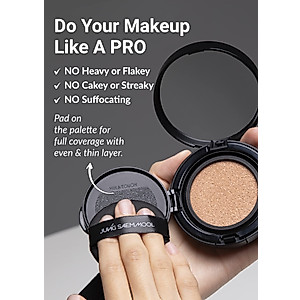 [JUNGSAEMMOOL OFFICIAL] Essential Skin Nuder Cushion (Light) | Refill Included | Natural Finish | Buildable Coverage | Makeup Artist Brand