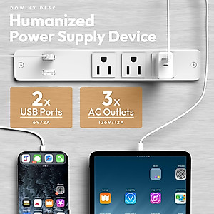 Dowinx L Shaped Desk with Pegboard and Removable Filing Cabinet, Reversible 67” Computer Gaming Desk with Power Outlet and Led, Office Corner Desk with Storage for Home Game, White