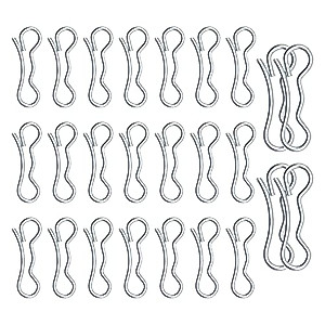 Gpartsden Pack of 25 Bow Tie Clip 714-04040 for MTD Husqvarna Cub Cadet Troy-Bilt Craftsman Ryobi Columbia 532194208 Snow Blower