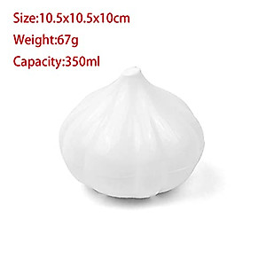 Tiydiygo 6PCS Fresh Food Savers Avocado Lemon Tomatoes Pepper Onion Garlic Shape Crisper Containers,Reuseable Vegetable Fruits Storage Keeper Sealing Box Fresh Bowls for Refrigerators