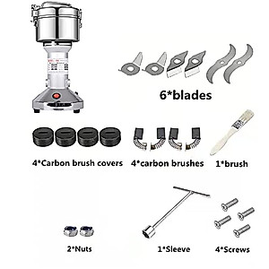 Grain Mill 150g High Speed Food Electric Stainless Steel Grinder Mill Seeds Flour Nut Pill Wheat Corn Herbs Spices & Seasonings Grinder Dry Grain Powder Machine