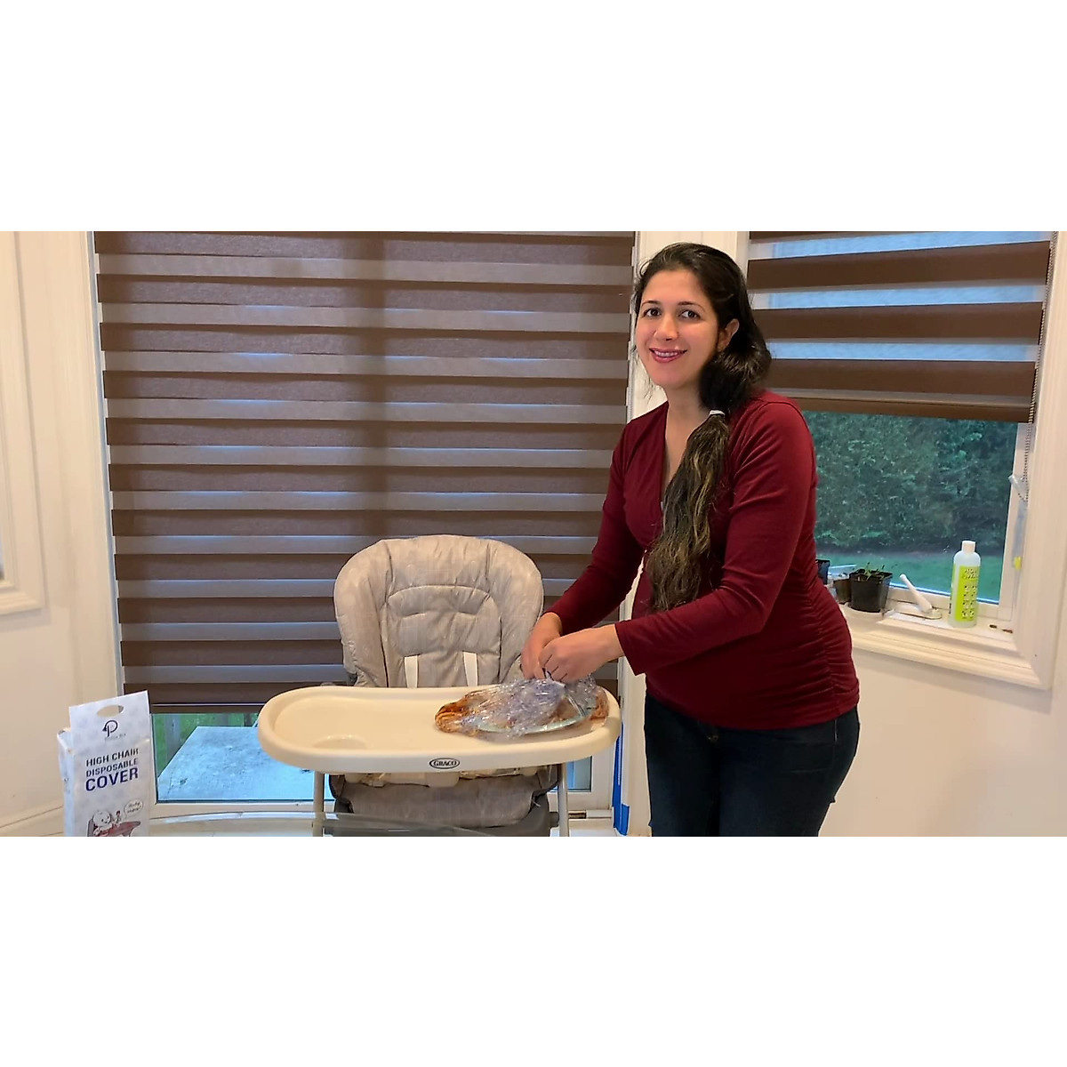 Pristine Aid Toddler Table Cover for Highchair – 8Pcs Set High Chair Cover Compatible with Standard Trays – Disposable and Practical Design – Ideal for Non-Messy Experiences, Baby Weaning … (8 PCS)