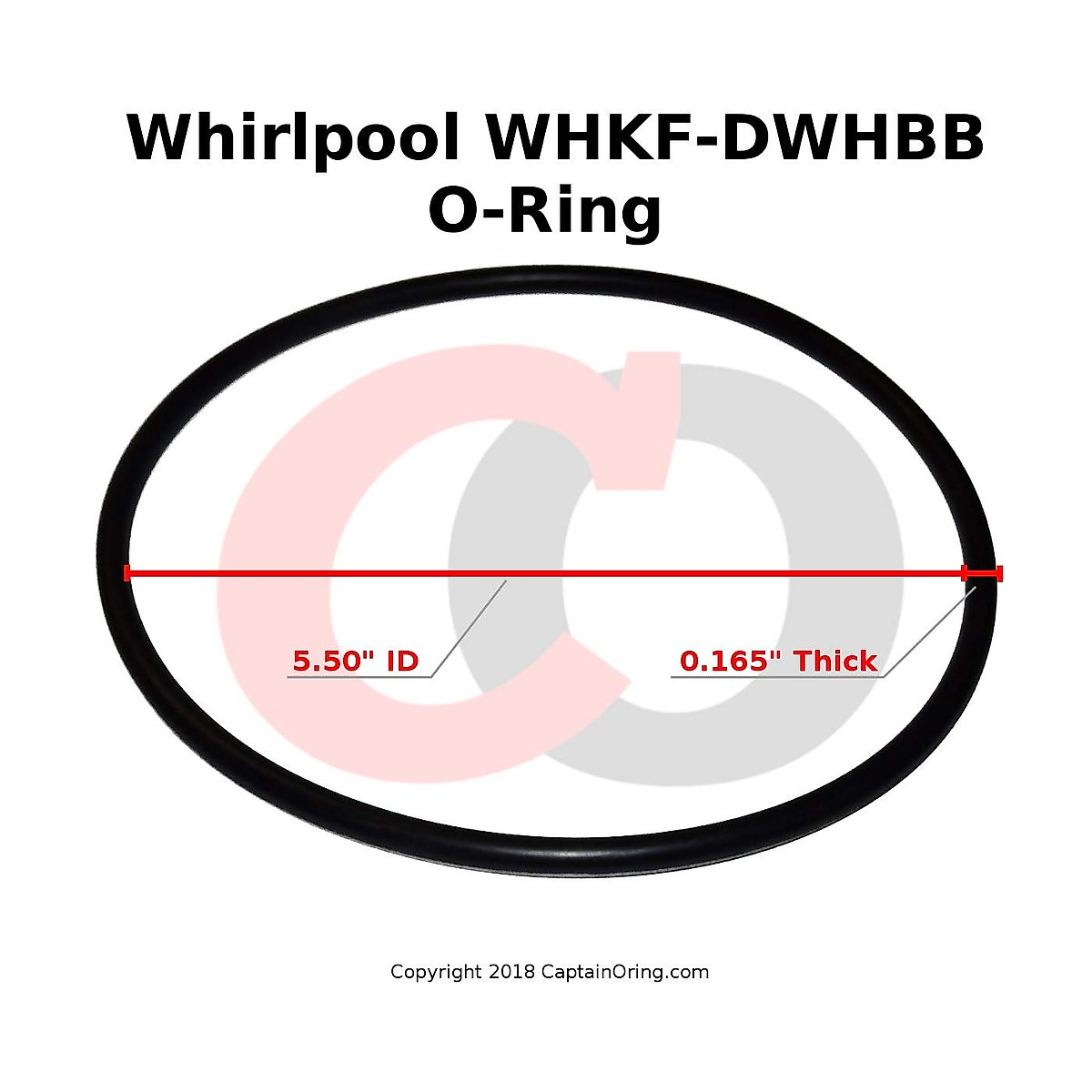 Captain O-Ring - Replacement O-Rings for Whirlpool WHKF-DWHBB (WHKF-C9) & American Plumber W10-PR (W10-OR) (3 Pack)