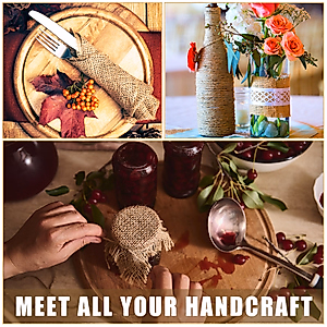 4 Roll Burlap Aisle Runner for Wedding Natural Burlap Rustic Jute Wedding Runway Carpet for Ceremony Outdoor Beach Garden Church Reception Craft Decorations 40 in X15 ft