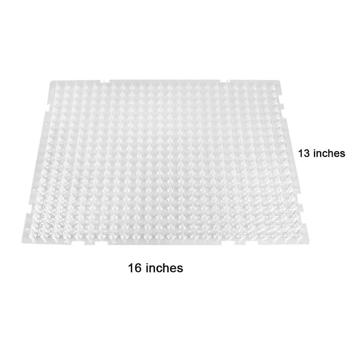 YITESHI 10 Packs Scat Mat for Cats, 13X16 inches Pet Deterrent Spikes, Indoor Outdoor Humane Cat Repellent Fence