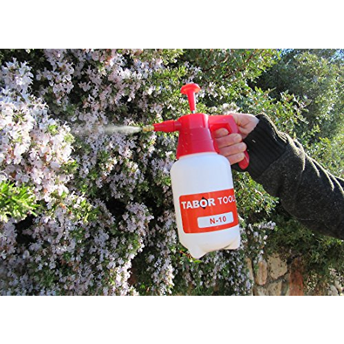 TABOR TOOLS 0.3 Gal Pump Pressure Sprayer, One-Hand Garden Sprayer & Mister. N-10. (0.3 Gallon)