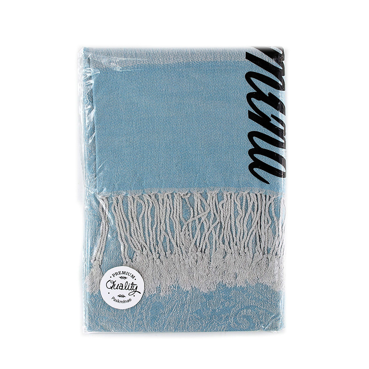 PASKMLNA Paisley Jacquard Pashmina Shawl Wrap Scarf Stole (Skyblue01890)