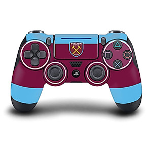 Head Case Designs Officially Licensed West Ham United FC 1895 Claret Crest Art Vinyl Sticker Gaming Skin Decal Cover Compatible with Sony Playstation 4 PS4 Pro Console and DualShock 4 Controller
