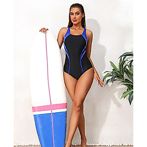 beautyin Womens One Piece Swimsuits Competition Training One Piece Bathing Suit Lap Swimming Suit
