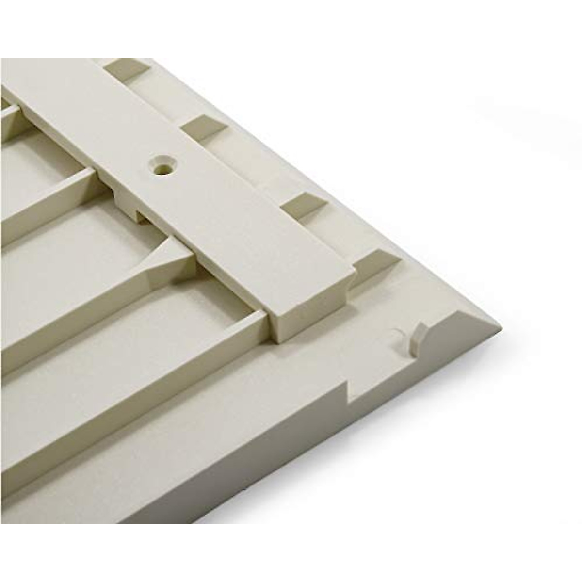 Camco Knife Safe - Securely Mounts on Wood or Metal Surfaces, Holds 7 Cooking and Carving Knives, Organize and Store Knives While Creating Space - (9" x 11") Beige (43583)