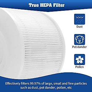 Gazeer True HEPA Replacement Filter 14 Compatible with PuroAir 240 Air Purifier,3-in-1 True HEPA Filter Replacement,2-Pack