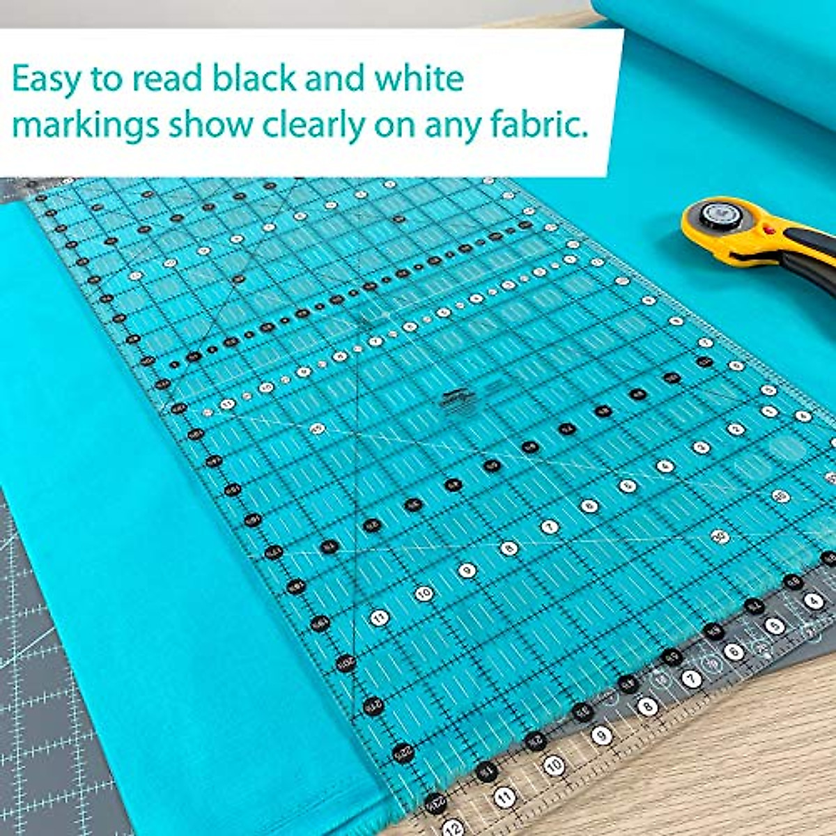 Creative Grids The Big Easy 12-1/2in x 24-1/2in Rectangle Ruler - CGR1224