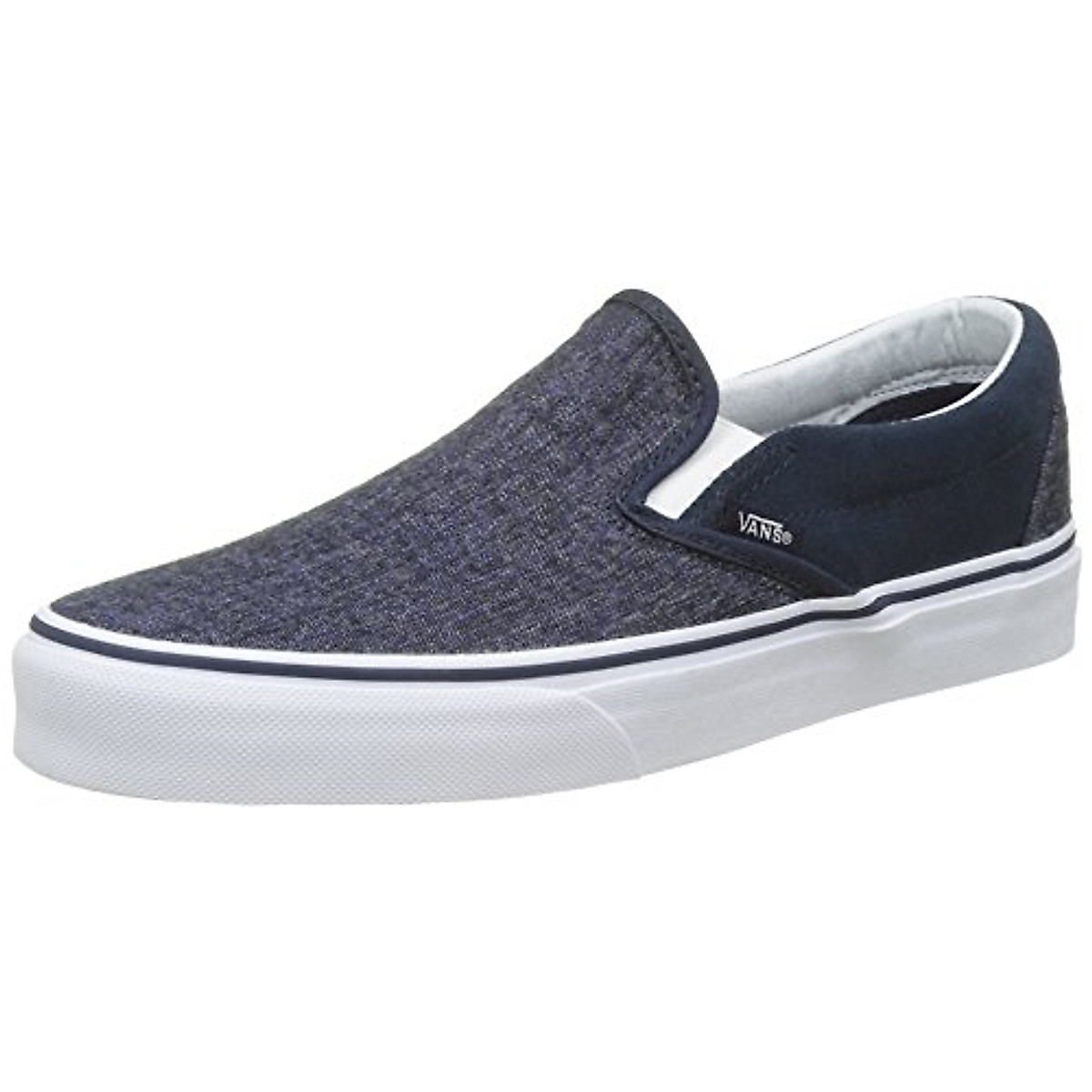 Vans Men's Classic, Check Foxing Cool Blue White, 7.5