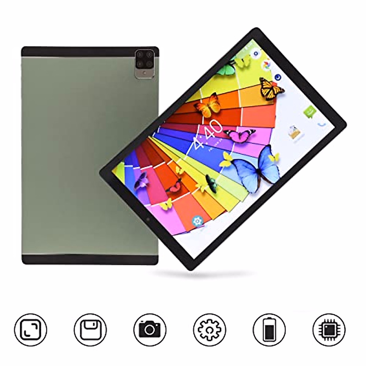 Office Tablet Night Mode 10 Inch IPS US Plug 100-240V HD Tablet 3 Card Slots Aluminum Alloy Work (U.S. regulations)