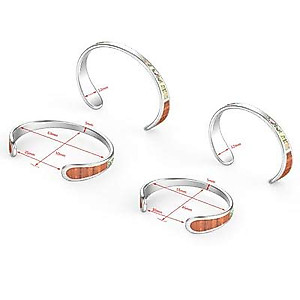 Pono Woodworks Eternity Koa Wood Cuff Bracelet (Medium)