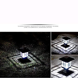 YUTR Waterproof Newest Outdoor Powered LED Garden Yard Bollard Pillar Light Post Lamp