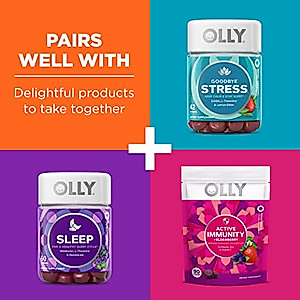 Olly Laser Focus Gummy 18 Day Supply Gummies Ginseng Alpha GPC B Vitamins Chewable Supplement, Berry Tangy Tangerine, 36 Count
