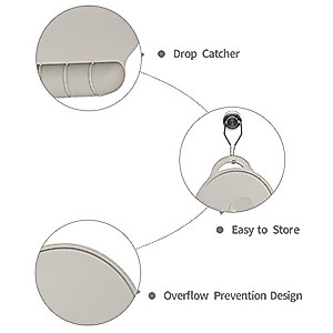 Silicone Baby Placemat - Food Grade Silicone Reusable Travel Placemat for Kids Tiny Diner Portable Roll Up Non Slip Washable Restaurant Food Mat for Child Toddler Infant