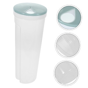 Luxshiny Airtight Storage Tank Plastic Cereal Tank Flour and Sugar Containers Plastic Kitchen Canisters Tall Food Storage Flour Container Noodle Containers for Pantry With Cover Jar