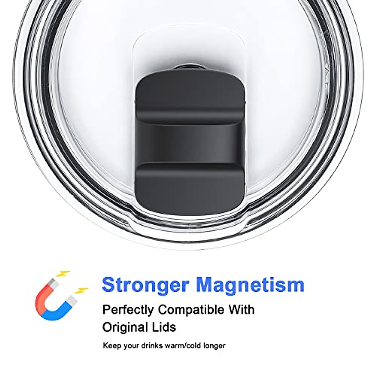 YOUCOX Magnetic Slider Block Replacement, Compatible with YETI Magnetic Lid 10oz, 14oz, 16oz, 20oz, 26oz, 30oz (Mint Green + White + Purple)