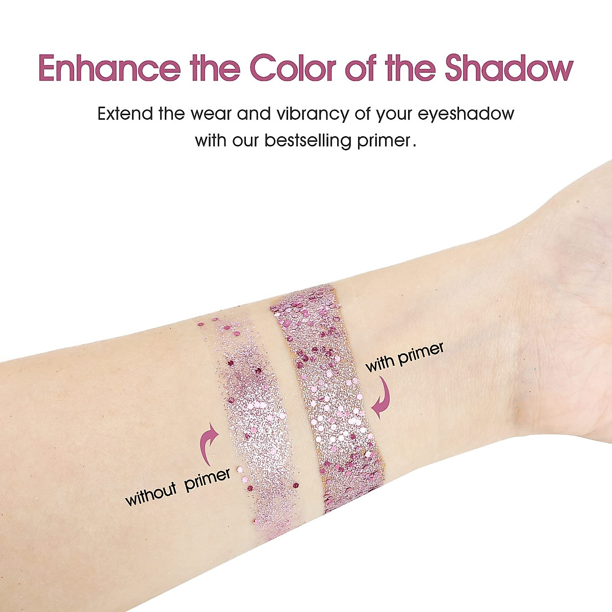 Eyeshadow Primer Base Matte, DE’LANCI Professional Makeup Eye Shadows Primer Waterproof Long Lasting, No Crease,Anti-Age Enhance Eye Colors Lids, Older Women -Nude……