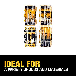 DEWALT Screwdriver Bit Set and Drill Bit Set, 100-Piece Master Set, For All Your Jobsite Needs (DWA2FTS100)
