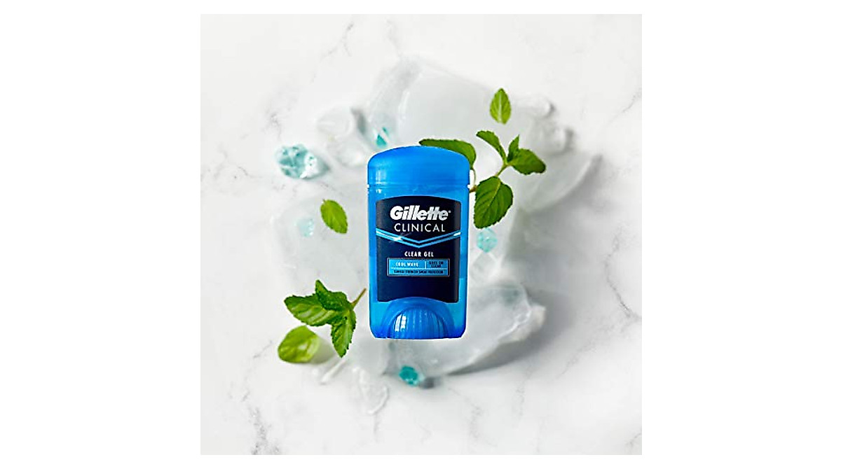 Gillette Clinical Strength Deodorant for Men - Cool Wave Gel, 48H ...