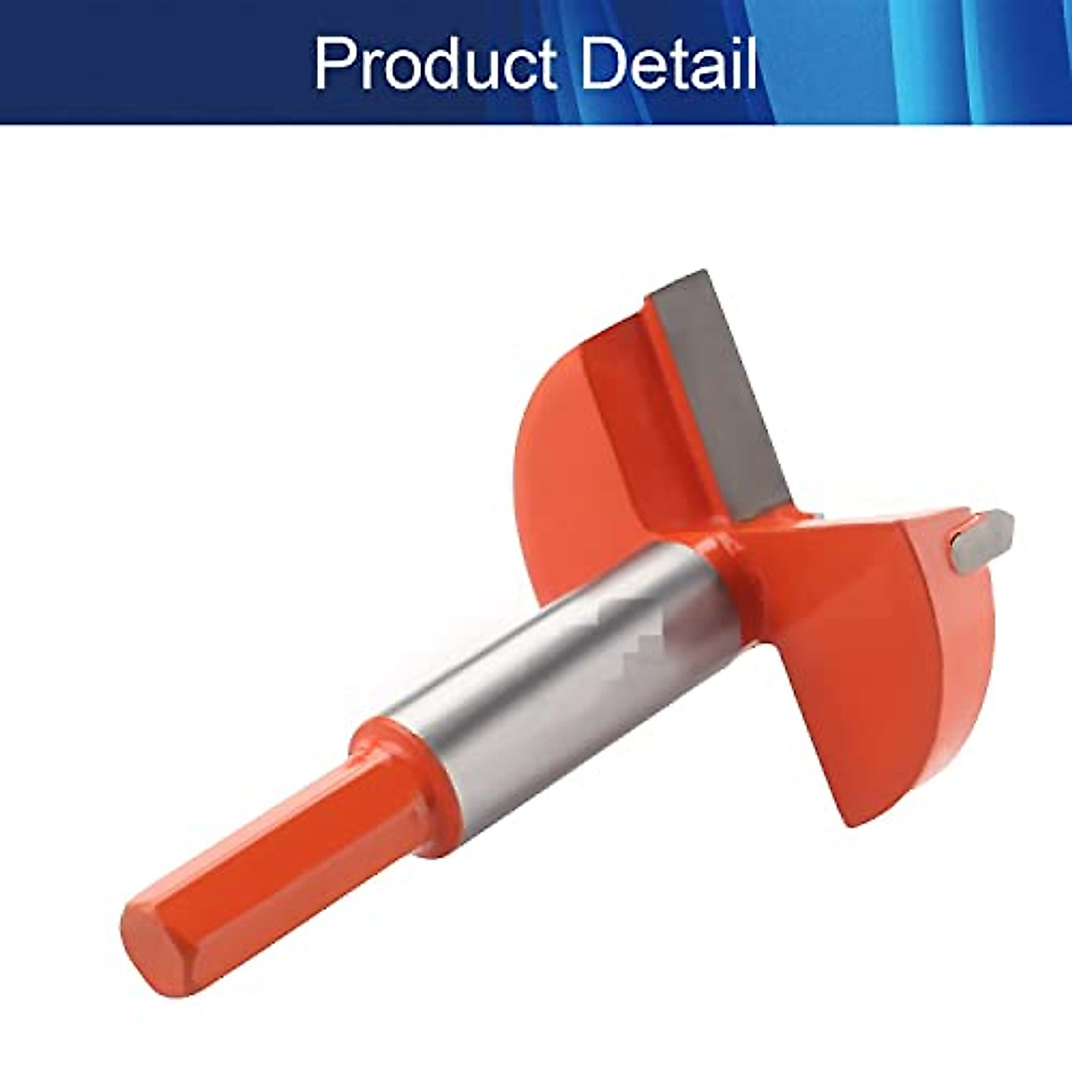 Hegebeck Forstner Drill Bits 2.4" Woodworking Hole Saw Cutter Drilling Boring Bit Cutter for Wood Plastic Plywood Splint 1Pcs (Orange)