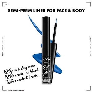 NYX PROFESSIONAL MAKEUP Epic Wear Liquid Liner, Long-Lasting Waterproof Eyeliner - Sapphire