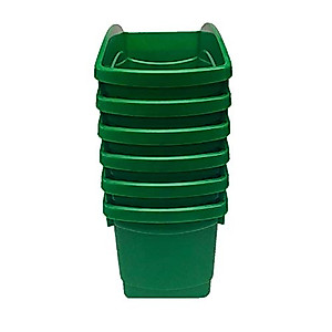 S&S Worldwide Green Book Bins (Pack of 6)