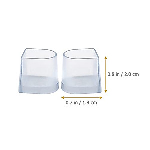 FOMIYES Chair Shoe Covers 16pcs High Heel Protectors PVC Clear Heel Repair Caps Covers Latin Dance Heel Stoppers for Wedding Grass Gravel Wetlands Outdoor Events M High Heel Clear Heels