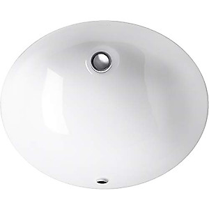 KOHLER K-2209-0 Caxton Under-Mount Bathroom Sink, White