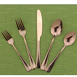 Gugrida 20-Piece Mirror Polished Rose Gold Reusable Utensils Vitalt Healthy & Eco-Friendly Stainless Steel Copper Flatware Tableware Dinnerware Set, Shiny Cutlery Knife Fork Spoon Set, Service for 4