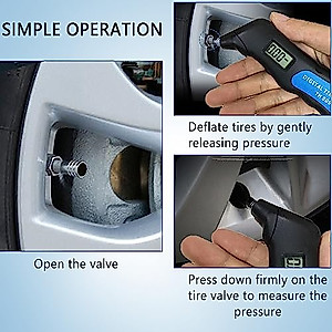 Digital Tire Pressure Gauge,150PSI Portable Digital Air Pressure Gauge with Non-Slip Grip,Universal Car Accessories for Accurate Reading Tire Pressure