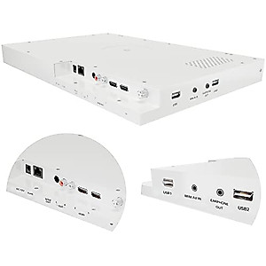 SYLVOX Kitchen TV,15.6 inch Under Cabinet TV, Televison for Kitchen, Smart TV Built-in Google Play, Support WiFi Bluetooth, 1080P Small TV for RV Camper, Bedroom, Boat