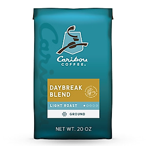 Caribou Coffee, Light Roast Ground Coffee - Daybreak Morning Blend 20 Ounce Bag