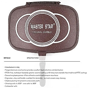 Master Star 36CM double sided fry pan Die-Casting grill Pan Non-Stick baking BBQ/camping cooking tool durable gas cookware