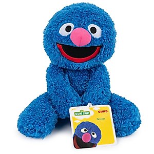 GUND Sesame Street Official Grover Take Along Buddy Plush, Premium Plush Toy for Ages 1 & Up, Blue, 13”