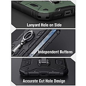 Nillkin [2022 Upgraded] iPhone 13 Pro Max Case [Compatible with MagSafe] [Slide Camera Cover] [Multifunctional Kickstand] Heavy Duty Protection Armor Case for iPhone 13 Pro Max 6.7'' Blue