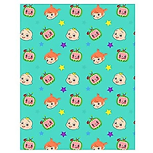 U.P.D., Inc. Cocomelon Fleece Throw Blanket 45x60- Coco Melon