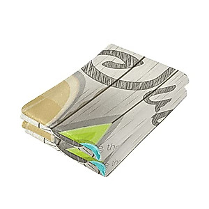 JUAMA Surfboards Surfing Summer Time Hand Towels 2-Pack Fingertip Towels Absorbent Hand Towels for Bathroom Decorative Set Lightweight Bath Towels 28x14 Inches