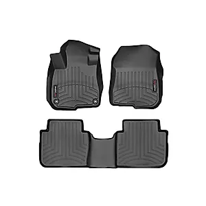 WeatherTech Custom Fit FloorLiners for Honda CR-V, CR-V Hybrid - 1st & 2nd Row (441110-1-2), Black